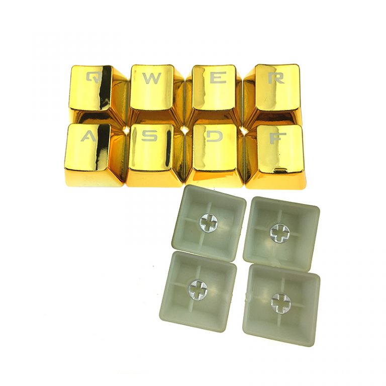 12 Metal coating keycaps for mechanical keyboard – Online Gaming Gear